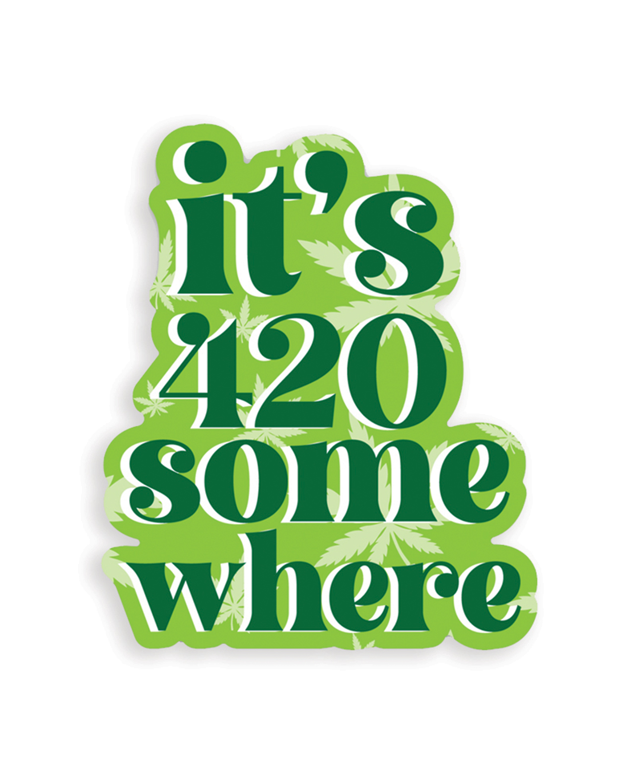 It's 420 Somewhere 420 Sticker - Pack of 3 - Phareros - Adult Toys, Sex ...